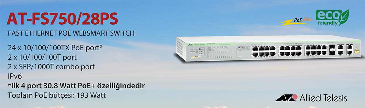 bimel :: Ürün :: Allied Telesis - AT-FS750/28PS